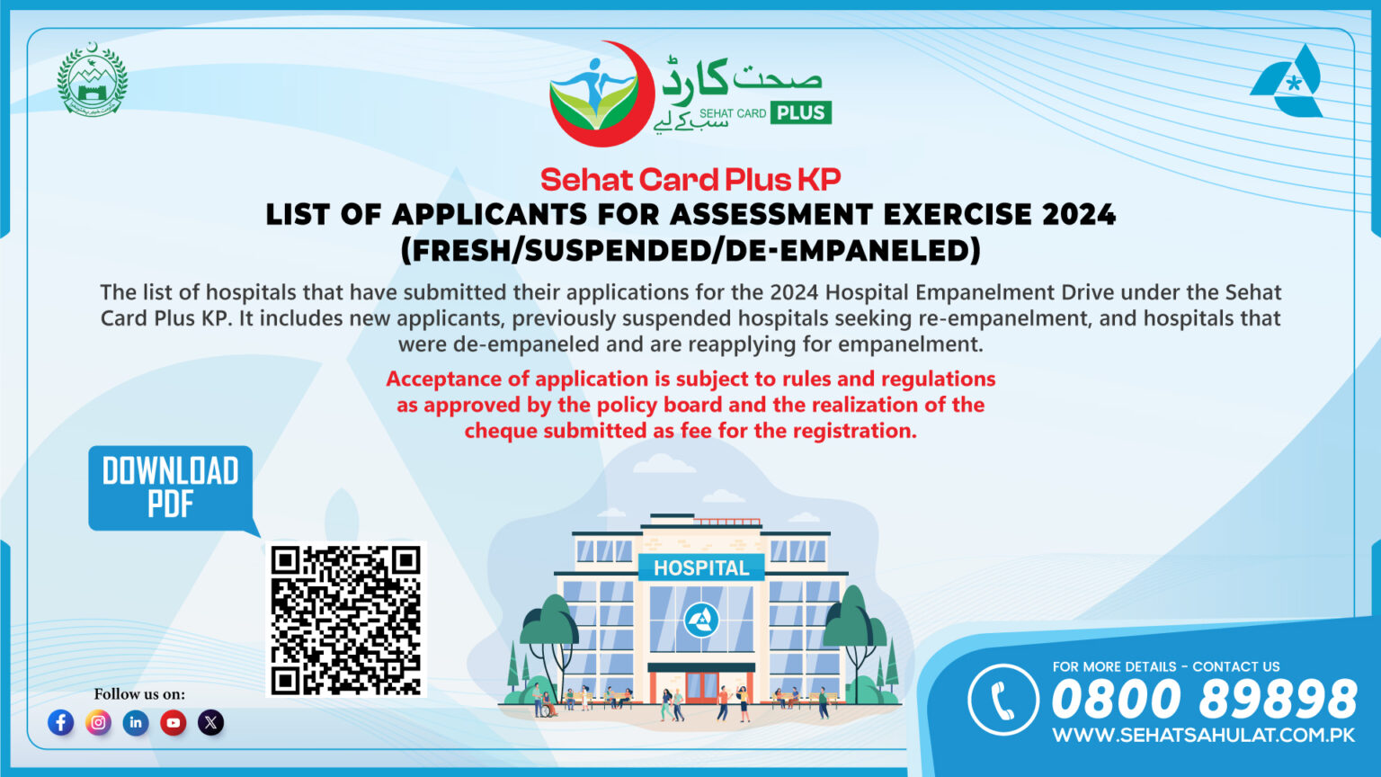 Sehat Card Plus Programme – Sab Kay Liye