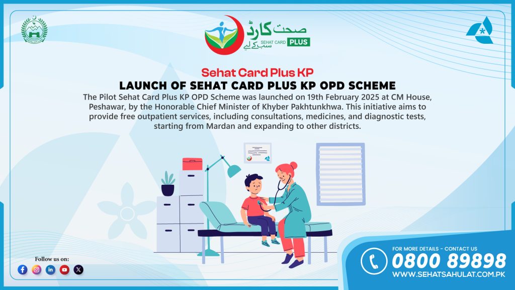 Launch of Sehat Card Plus KP OPD Scheme – Sehat Card Plus KP